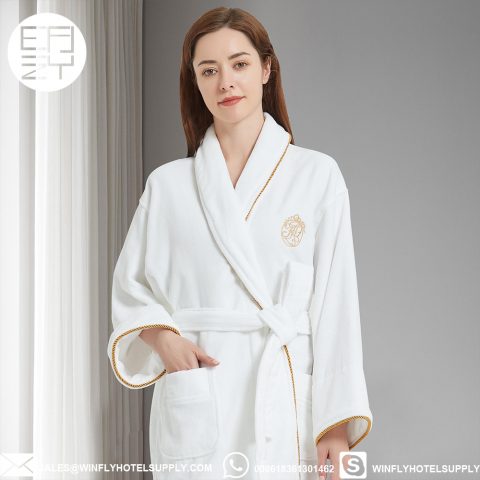 Luxury Embroidered Robes-Custom Monogrammed Spa Bathrobes