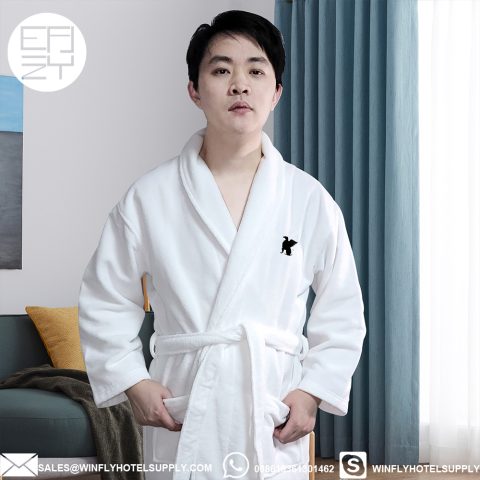 Luxury Embroidered Robes-Custom Bathrobes with Logo