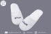Big waffle leather sole Radisson logo hotel slipper - Winfly